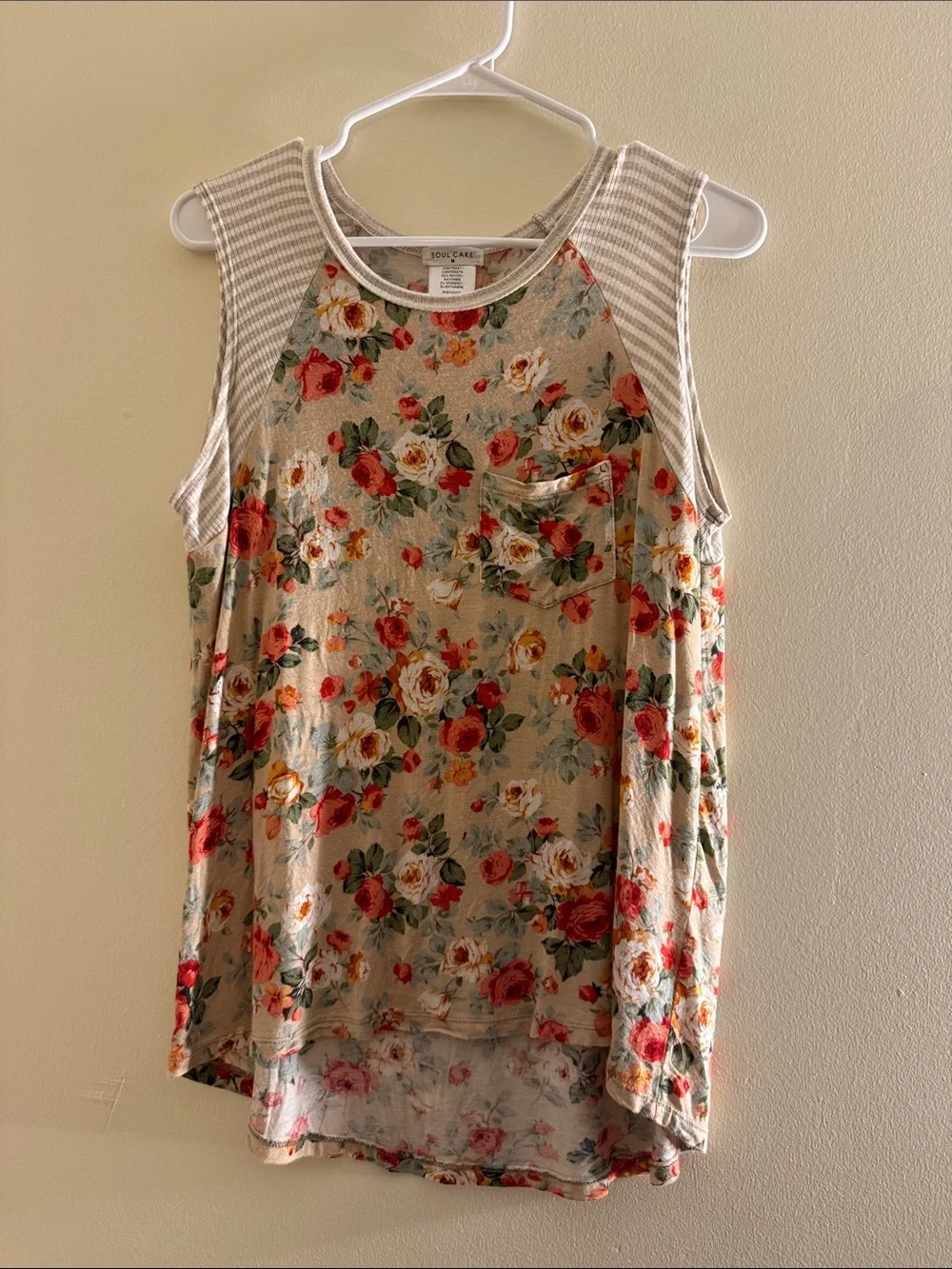 Soul Cake | Tops | Soul Cake High Low Pocket Tank | Poshmark